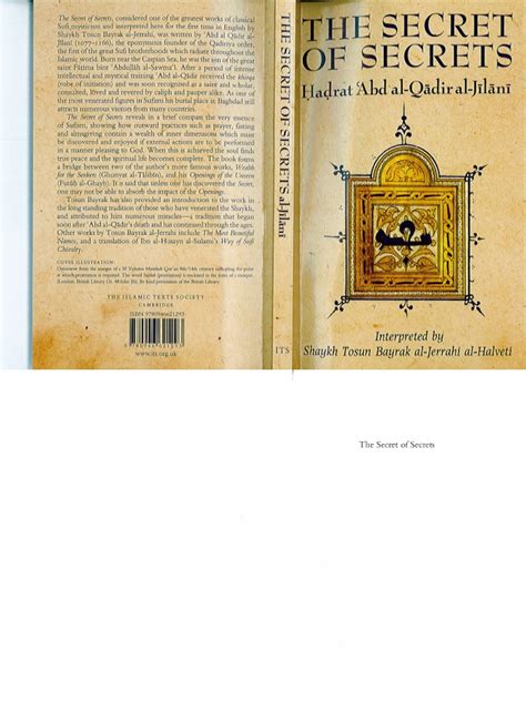 Jilani The Secret Of Secrets Sirr Al Asrar Pdf