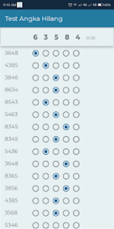 Latihan Test Angka Hilang Para Android Download