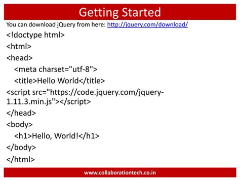 introduction to jquery pptx