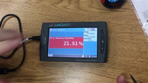 Vernier Labquest Humidity Sensors Youtube