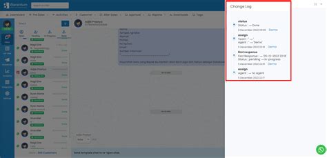 Fitur Baru Mengubah Status Menjadi Done Pada Change Log BarantumChat