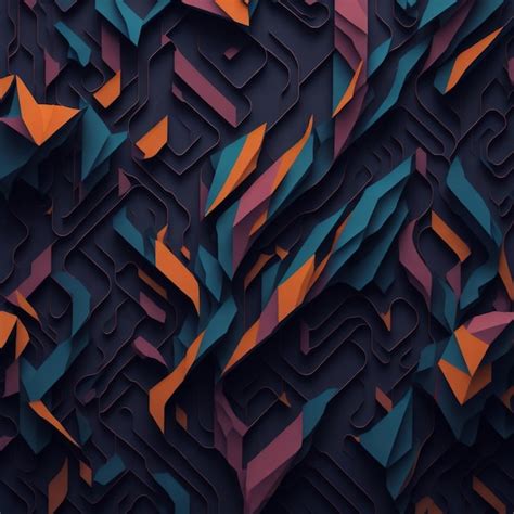 Premium Ai Image Multicolour Abstract Background Shapes