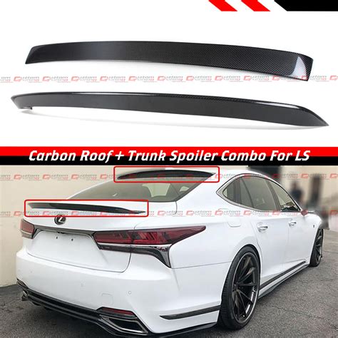 For 2018 21 Lexus Ls500 Ls500h Vip Style Carbon Fiber Roof Trunk