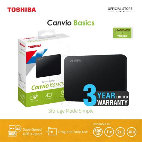 Toshiba Portable Hard Disk Drive Computers And Tech Parts And Accessories Hard Disks