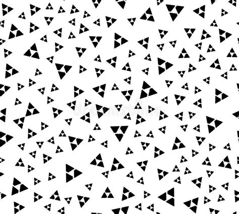 Seamless Pattern With Random Segmented Triangles Abstract Mon Stock