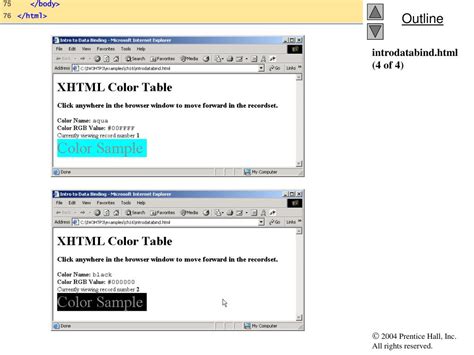 Ppt Chapter 16 Dynamic Html Data Binding With Tabular Data Control Powerpoint Presentation