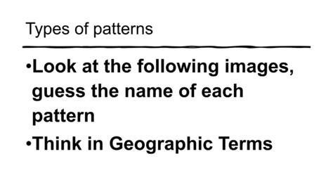 Spatial Patterns Activity Ppt