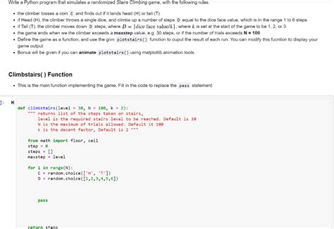 Solved Write A Python Program That Simulates A Randomized