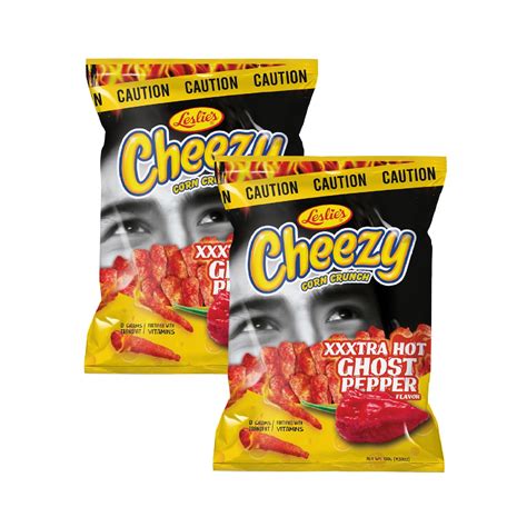 Cheezy Corn Crunch Ghost Pepper Chips 130g X 2 Lazada Ph