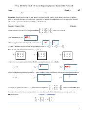 ENGR231 Final Summer2022 VersionB Pdf FINAL EXAM For ENGR 231 Linear