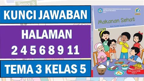 Kunci Jawaban Tema Kelas Halaman Bagaimana Kriteria Dalam Makanan Yang Sehat Untuk