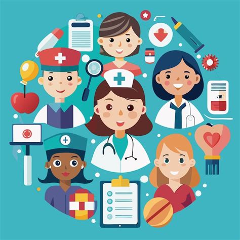 Nurse Clip Art Vector Illustration Design Premium Ai Generated Vector