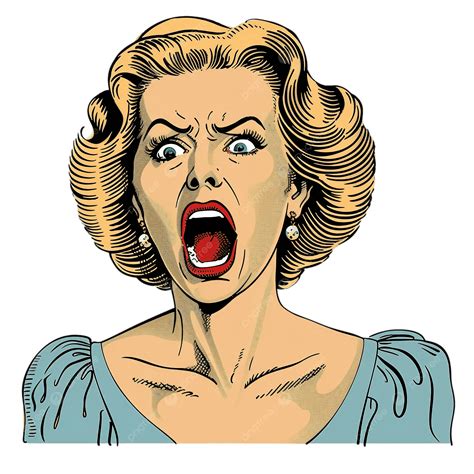 Vector Illustration Cartoon Girl Screaming Stock Vector Cartoon Of