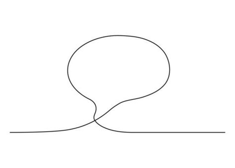 Continuous Line Speech Bubble Vector Art Icons And Graphics For Free