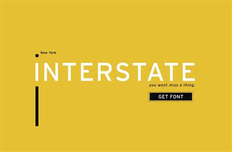 Interstate Font Fonts Hut