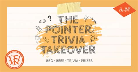 the pointer trivia takeover by woodland farms brewery — ore nell s