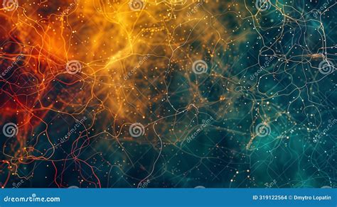 Human Neural Network Closeup Nervous System And Synapse Neurology And