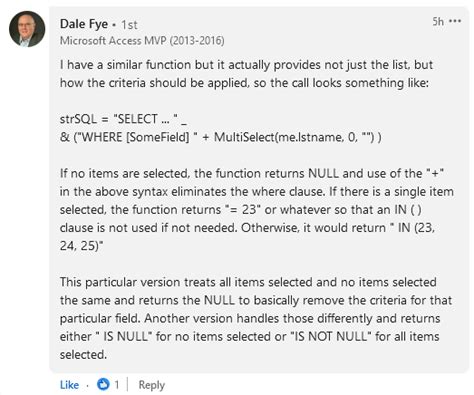 Improved Selectedlistboxitems Function