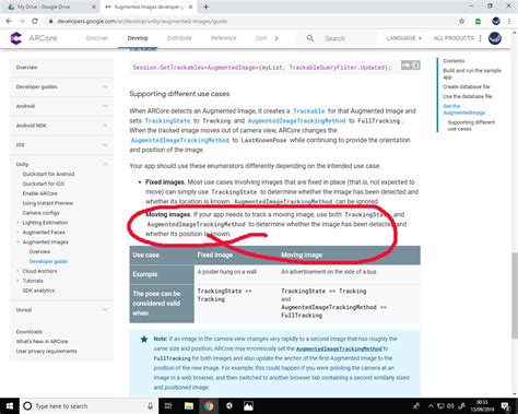 Activating Arcore Augmented Images Full Tracking Unity Engine Unity Discussions