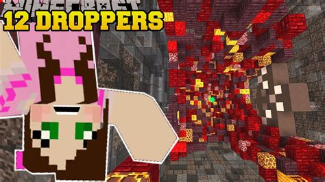 Minecraft 12 New Droppers 12 Droppers Custom Map Youtube