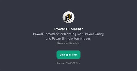 Power BI Master Power Bi Coaching TAAFT