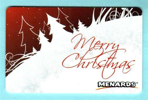 Menards Merry Christmas Snowflakes 2011 T Card 0 Ebay