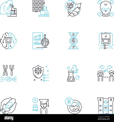 Education Instruction Linear Icons Set Pedagogy Curriculum Tutoring Mentoring E Learning