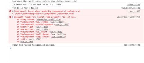 Vuejs Vue 2 Cannot Read Property Id Of Null Stack Overflow