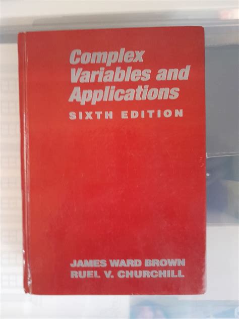 Complex Variables And Applications Brown And Churchill On Carousell