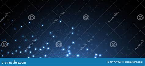 Neural Network Concept Connected Cells With Links High Technology Process Abstract Background