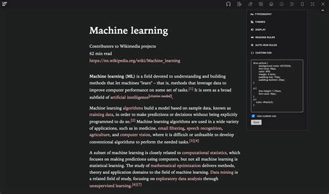 Custom CSS Reader Mode