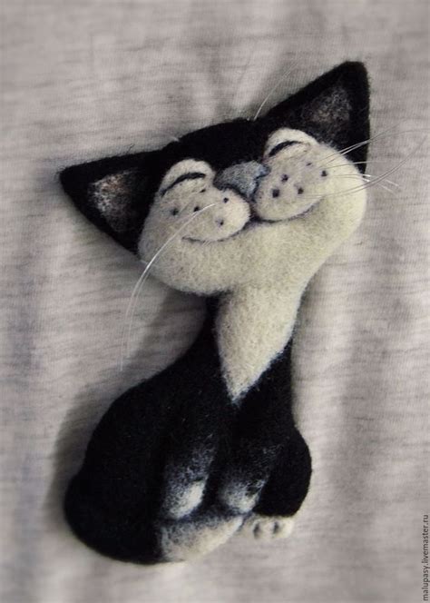 Купить или заказать Валяные котоброши для примера в интернет магазине на Ярмарке Мастеров ВСЕ