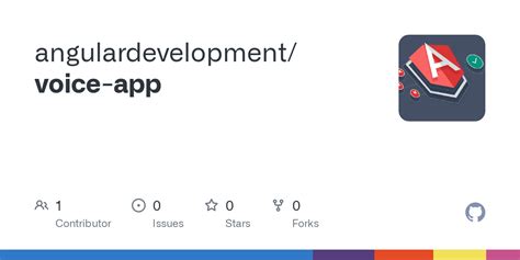 Github Angulardevelopment Voice App