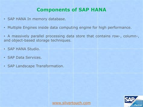 Ppt Sap Hana A Robust In Memory Computing Platform Powerpoint