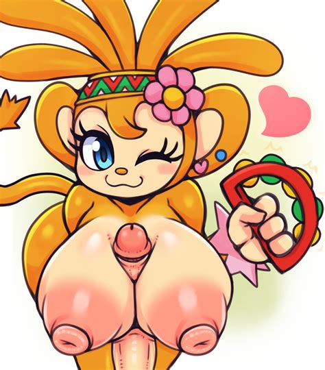 Rule 34 4 Fingers 3 Accessory Amiga Anthro Areola Bent Over Big Areola Big Ears Big Nipples