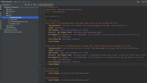 How To Do Conditional Testin Else In Robot Framework Testersdock