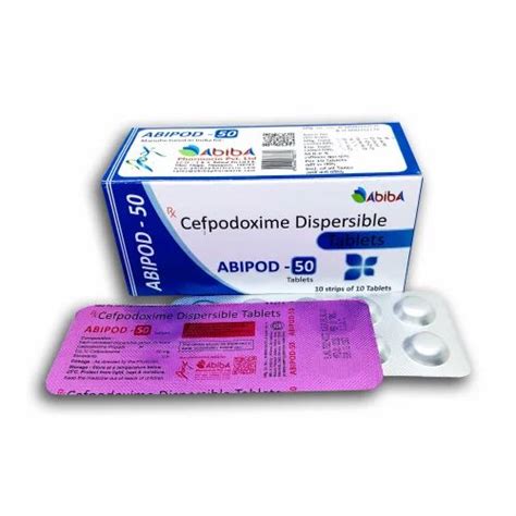 Cefpodoxime Dispersible Tablets Strength 100 Mg At Rs 1500 Box In Mohali