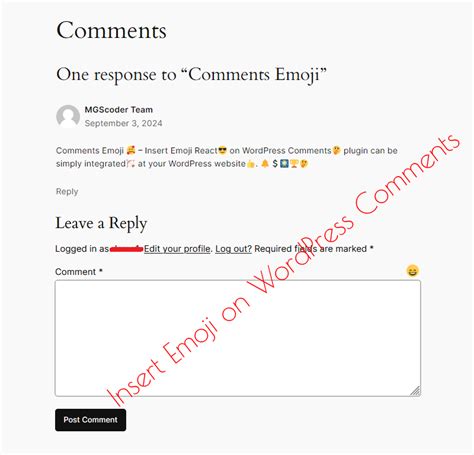 Comments Emoji Insert Emoji React On Wordpress Comments And Bbpress Forum By Mgscoder
