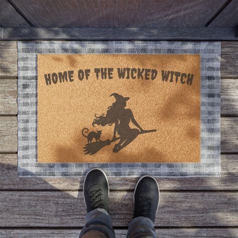 Home Of The Wicked Witch Doormat Halloween Door Mat Halloween T