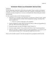 Internship Hours Log Assignment Instructions Docx CHMN 699 INTERNSHIP HOURS LOG ASSIGNMENT