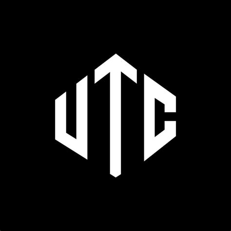 Diseño De Logotipo De Letra Utc Con Forma De Polígono Diseño De Logotipo De Forma De Cubo Y