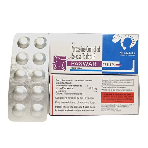 Paroxeteine 12 5mg
