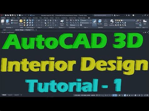 Learn AutoCAD D Interior Design Tutorial Mind Luster