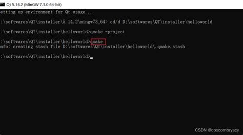 【qt学习】4 使用其他编辑器编写纯代码并使用命令行编译运行程序qt使用什么运行 Csdn博客