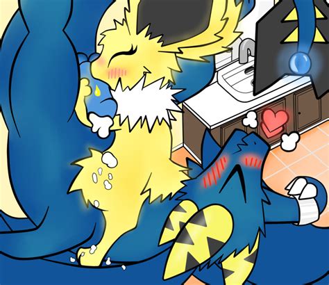 Rule 34 Bathroom Blush Cum Cum On Paw Douce Pattes Dragon Fellatio Furry Jolteon Oral Pokemon