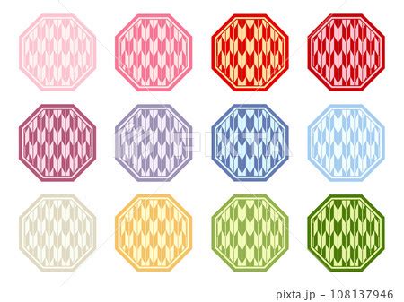 和柄の背景 矢絣のイラスト素材 108137946 PIXTA