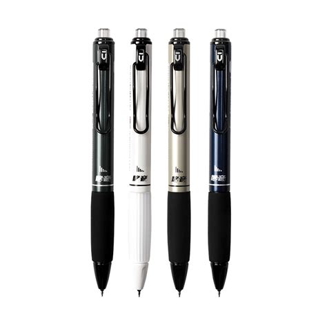 晨光好静音按动笔小分贝中性笔水笔学生用大容量黑色速干考试专用st笔头碳素超黑签字笔芯0 5按压式刷题笔 虎窝淘