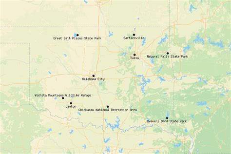 10 Best Places To Visit In Oklahoma With Map Touropia