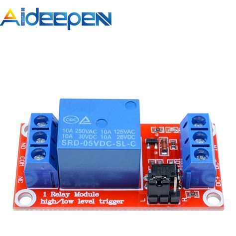 Aideepen V Relay Module With Optocoupler Red Board Single Channel Relay Module Relay Switch