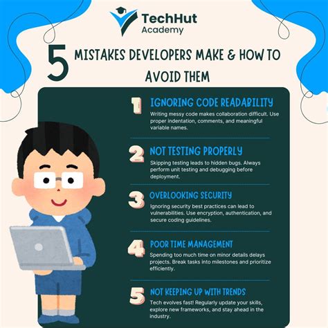 techhutacademy codingtips developermistakes programming